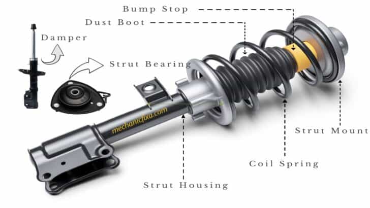 Struts Parts – Types, Names, & Short Descriptions