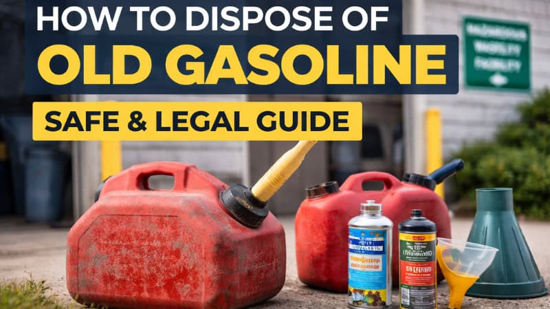 How to Dispose of Old Gasoline Safely and Legally