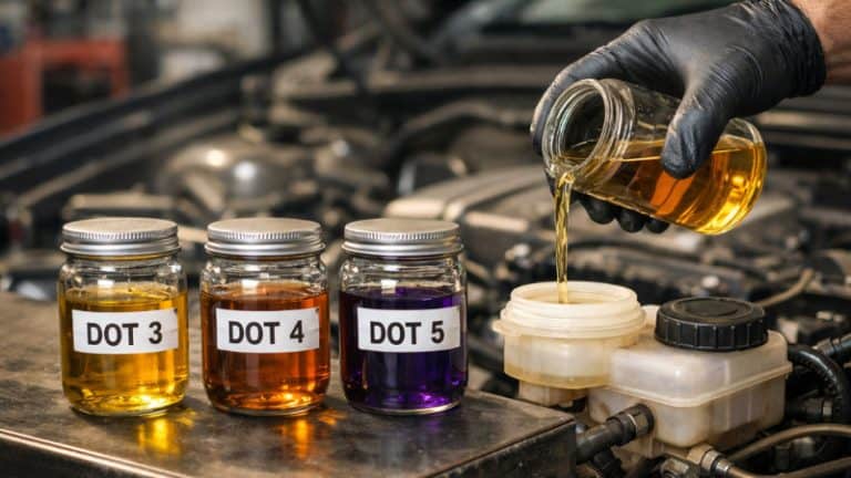 DOT 3 vs DOT 4 vs DOT 5 Brake Fluid: Key Differences Explained