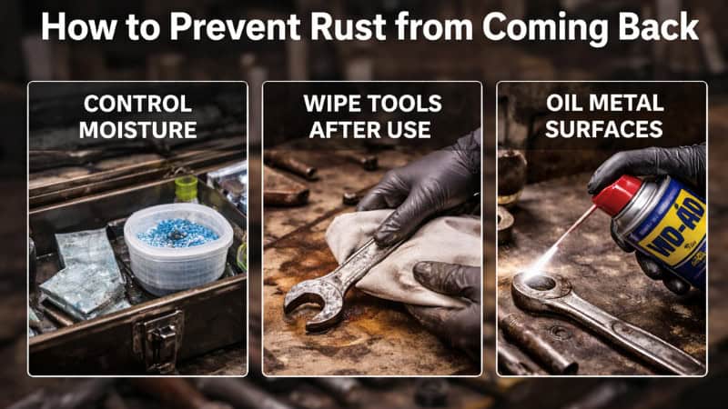 How to Clean Rusty Tools